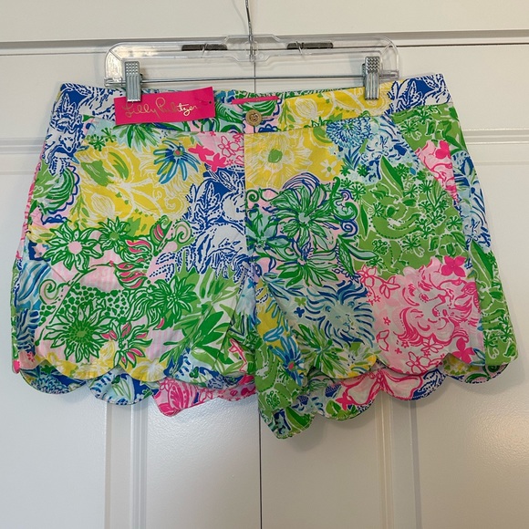 Lilly Pulitzer | Shorts | Nwt Lilly Pulitzer Buttercup Stretch Short Multi Cheek To Cheek Size ...